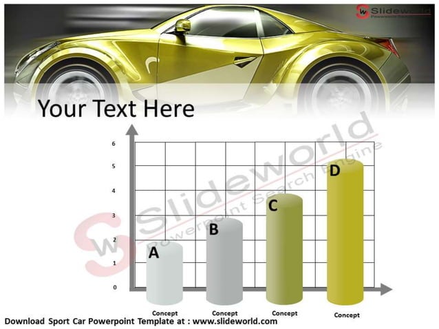 Sport Car Powerpoint Template - Slide World | PPTX