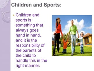 Sport & children | PPT