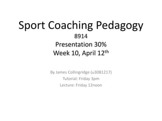 Sport coaching pedagogry | PPT