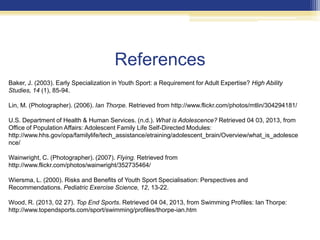 Sport Specialisation | PPTX