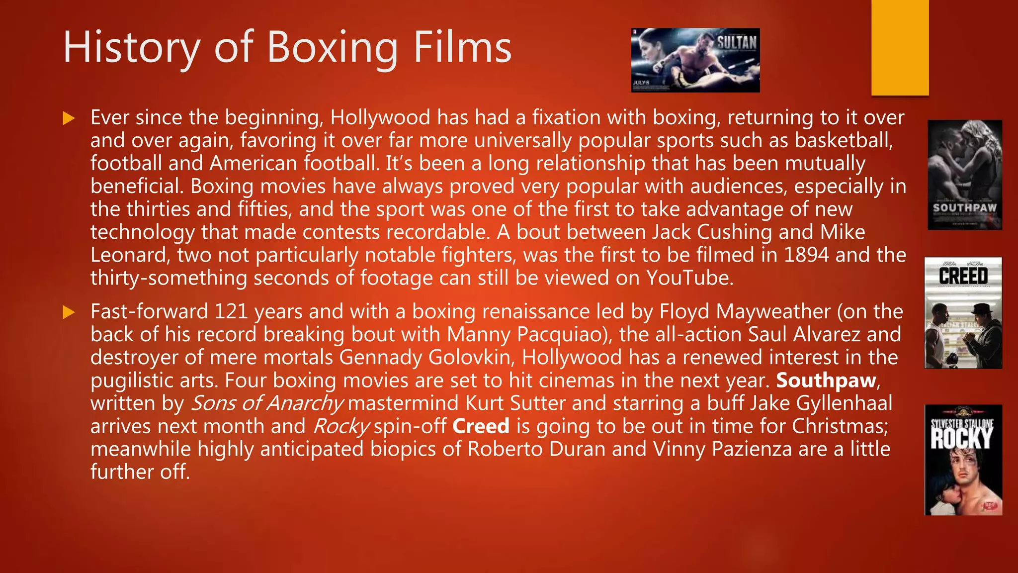 Sport Drama Genre History | PPTX