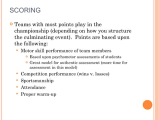 Sport Education Model | PPT