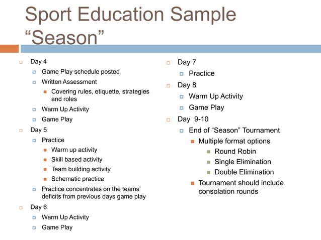SportEducationmodelStudentWork.ppt | Soccer | Sports