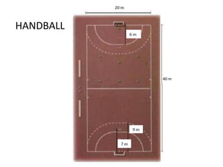 Sport field dimensions - Dimensiones de campos de deporte | PPT