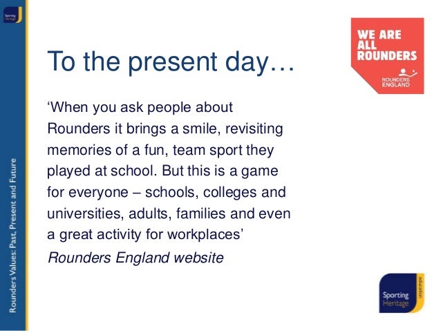 Sporting Heritage education resource - Rounders Values KS2-3 | PPT