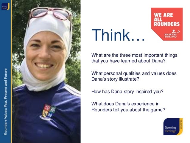 Sporting Heritage education resource - Rounders Values KS2-3 | PPT