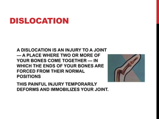 Sport injuries & prevention | PPTX