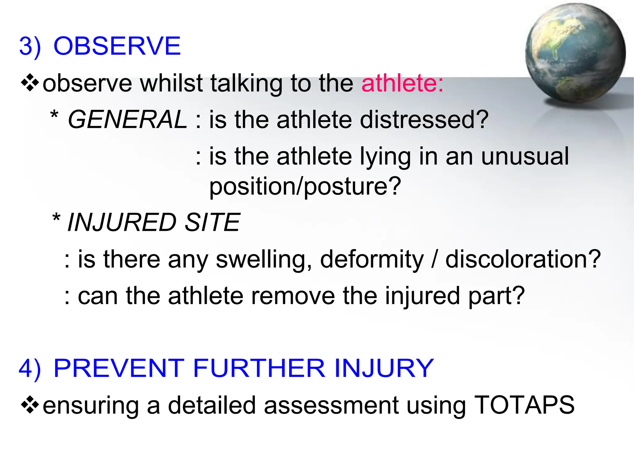 sport injury ppt class 12th which tells all about the physiology | PDF