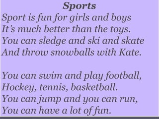 Sport in our_life | PPT