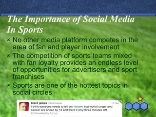 Sport media presentation | PPT