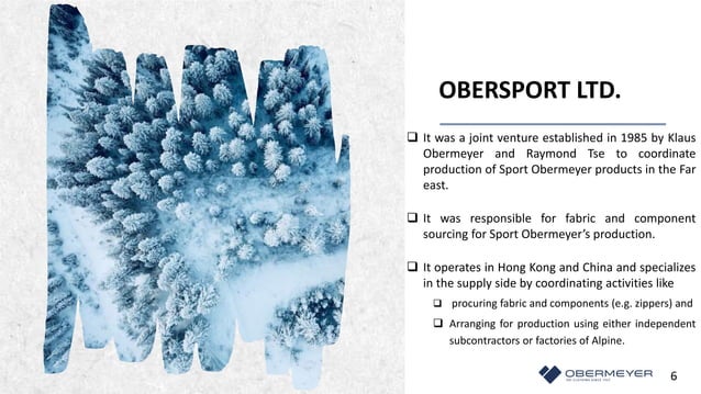 Sport obermeyer ppt | PPTX | Logistics | Business