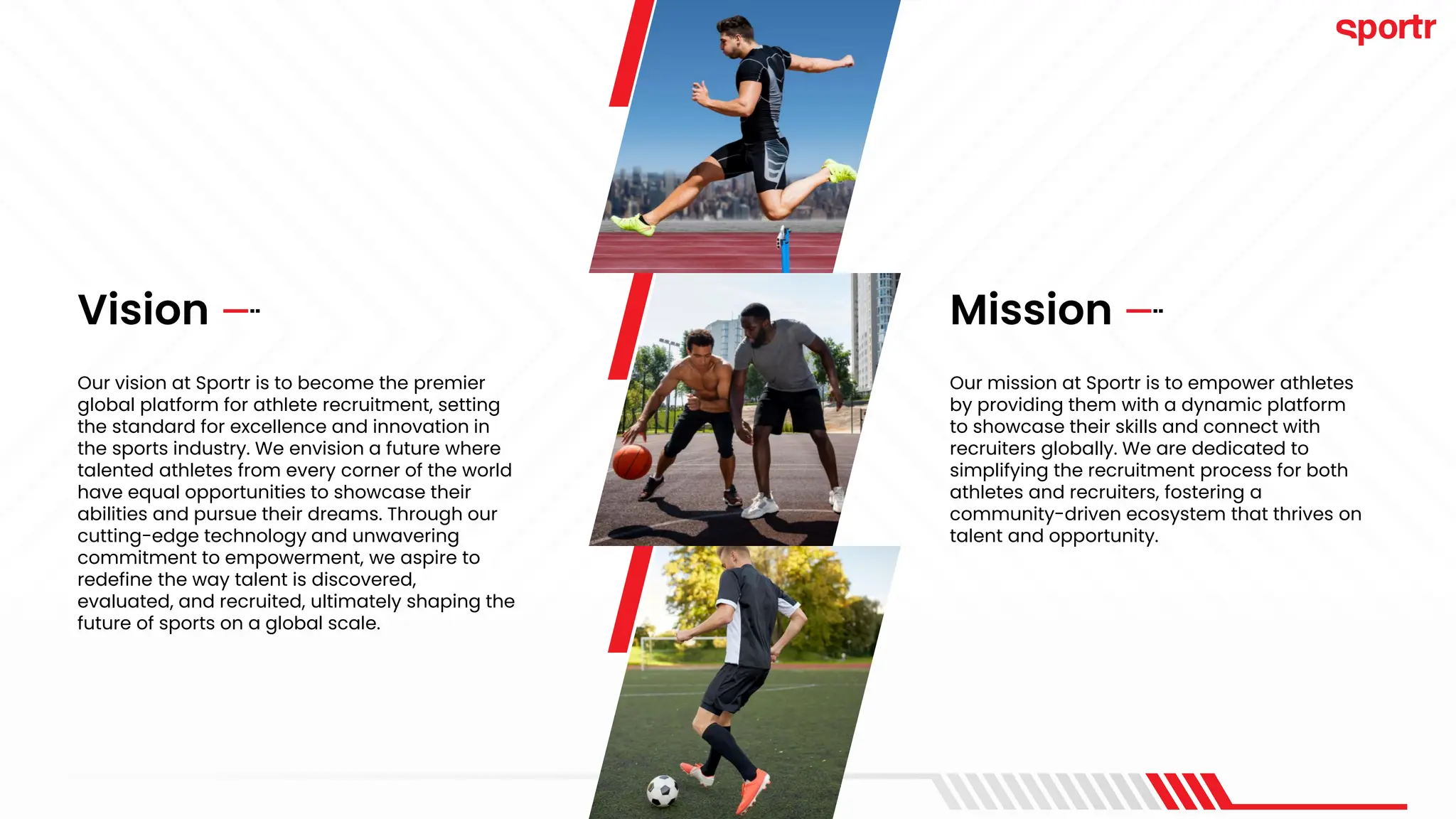 Sportr pitch deck for our saas based platform | PDF