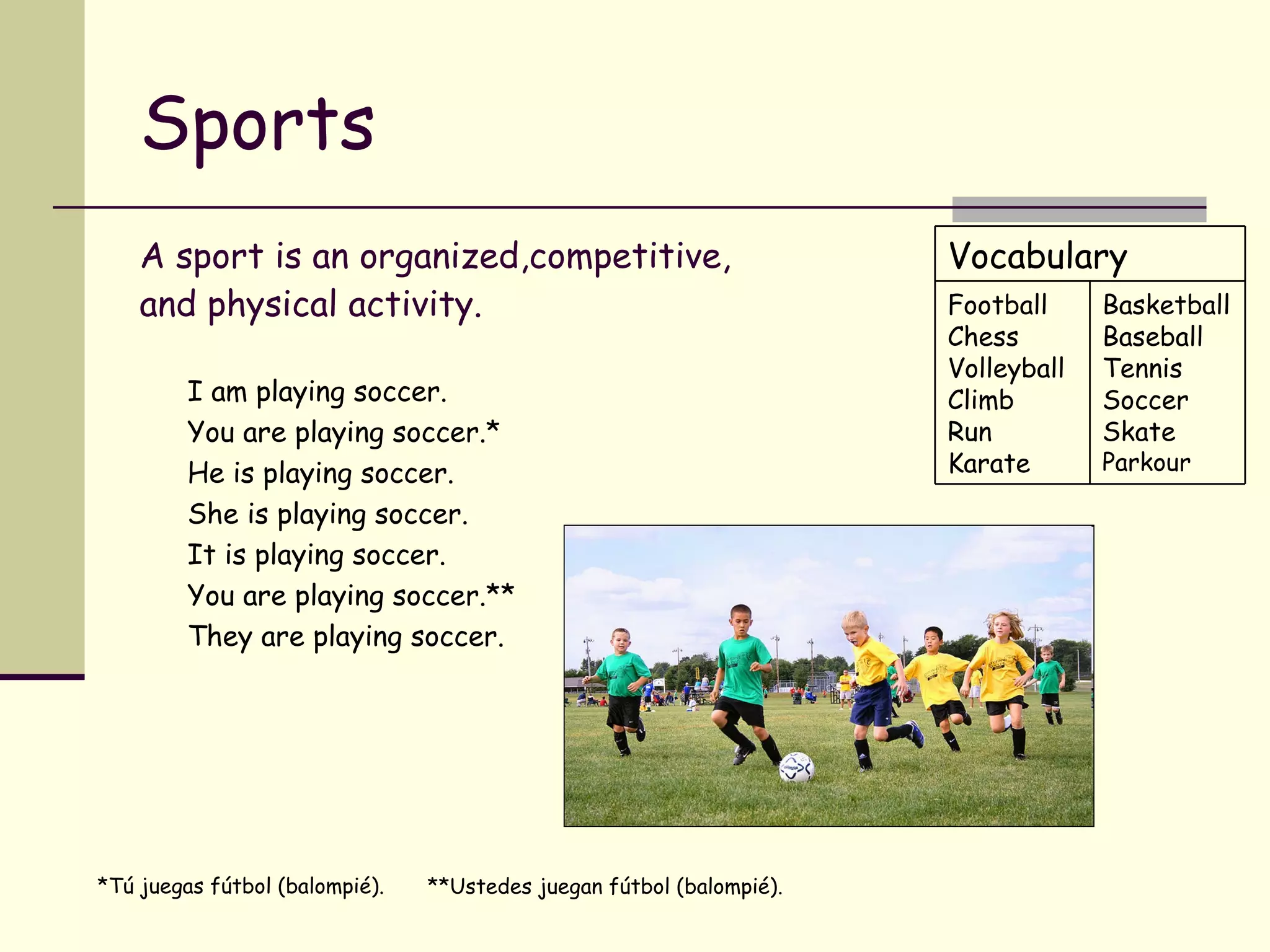Sports and Hobbies | PPT