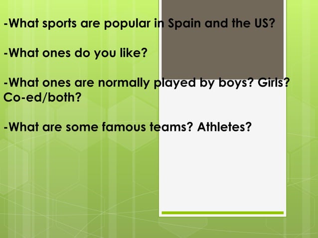 English Conversation - Sports | PPTX