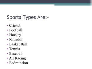 Sports | PPT
