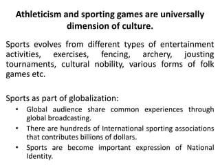 Globalization of Sports | PPTX