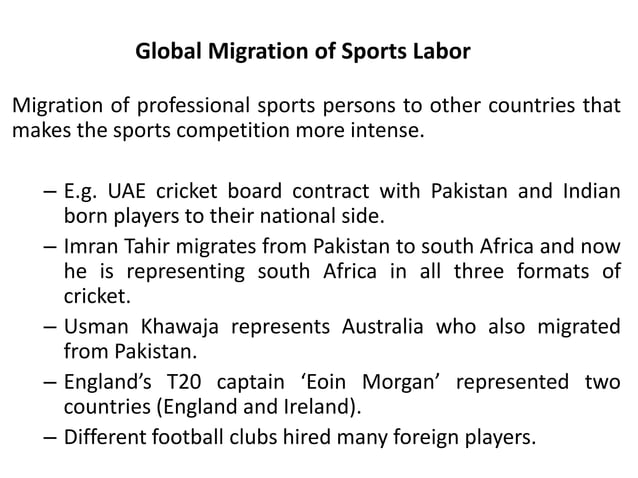 Globalization of Sports | PPTX