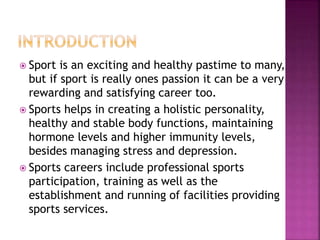 Career in Sports | PPTX