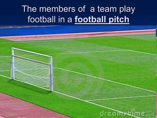 Places for sports and games in English.. | PPT