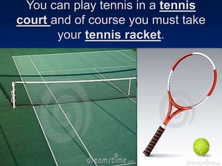 Places for sports and games in English.. | PPT