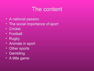 Sports And Competition In Britain | PPT