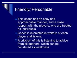 Sports Coaching Intro | PPT