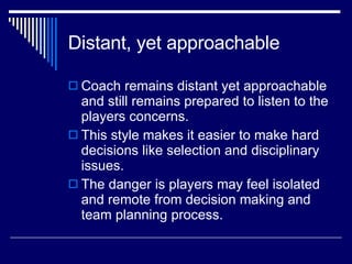 Sports Coaching Intro | PPT