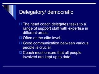 Sports Coaching Intro | PPT