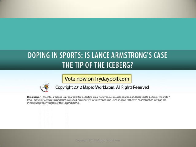 Doping In Sports - Is Lance Armstrong Case The Tip Of The Iceberg ...