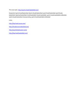 Sports head basketball | DOCX