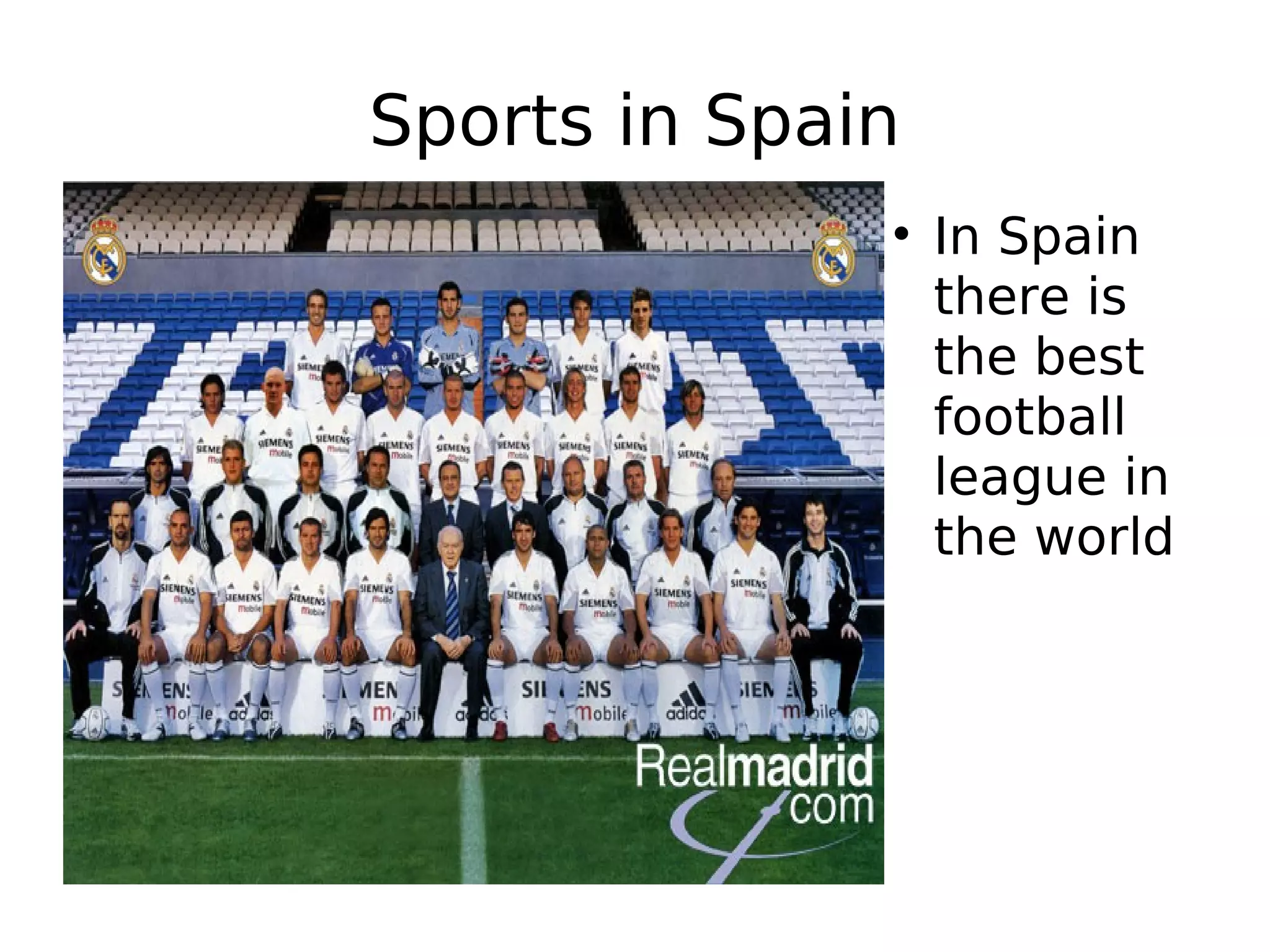 Sports in Spain | PPT