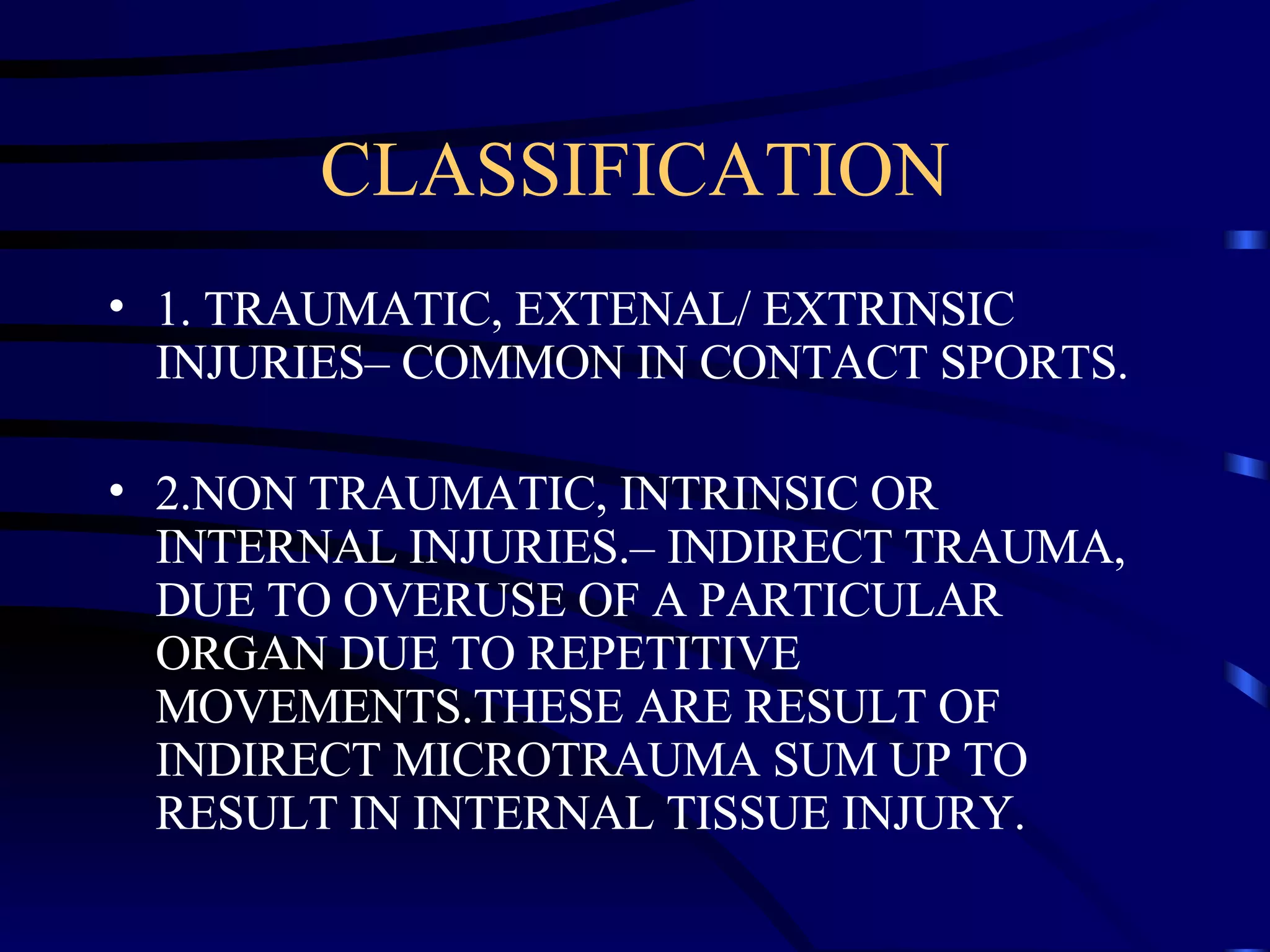 Sports Injuries An Overview | PPT | Death, Injury, or Military Conflict ...