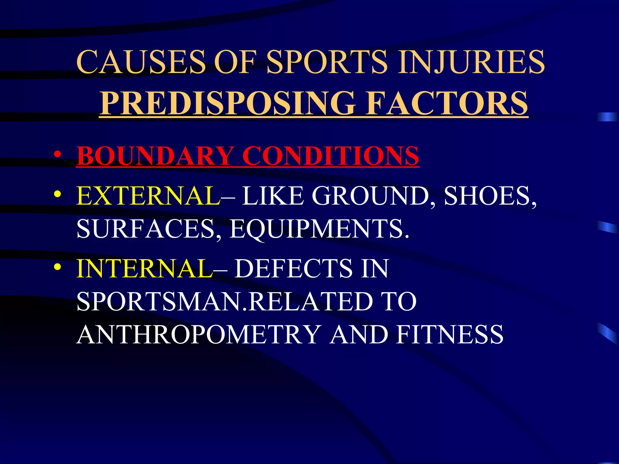Sports Injuries An Overview | PPT | Death, Injury, or Military Conflict ...