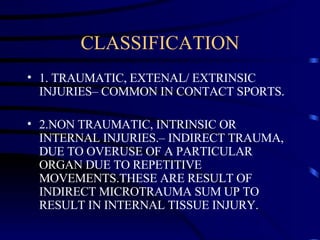 Sports Injuries An Overview | PPT
