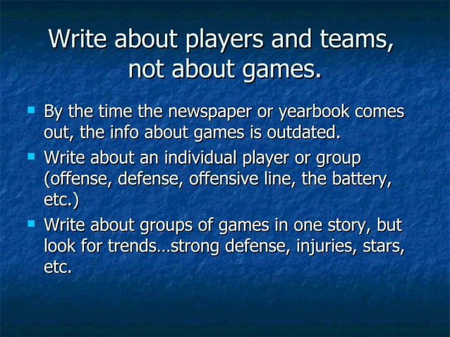 Sports Journalism | PPT | Basketball | Sports