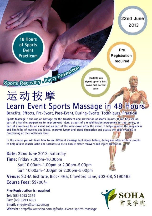 Learn Event Sports Massage In 48 Hours