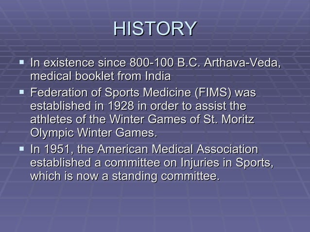 Sports Medicine The Team Approach | PPT