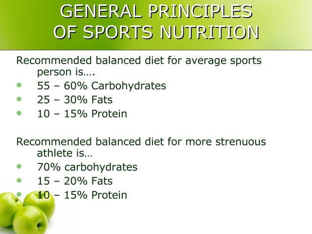 Sports Nutrition Powerpoint | PPT