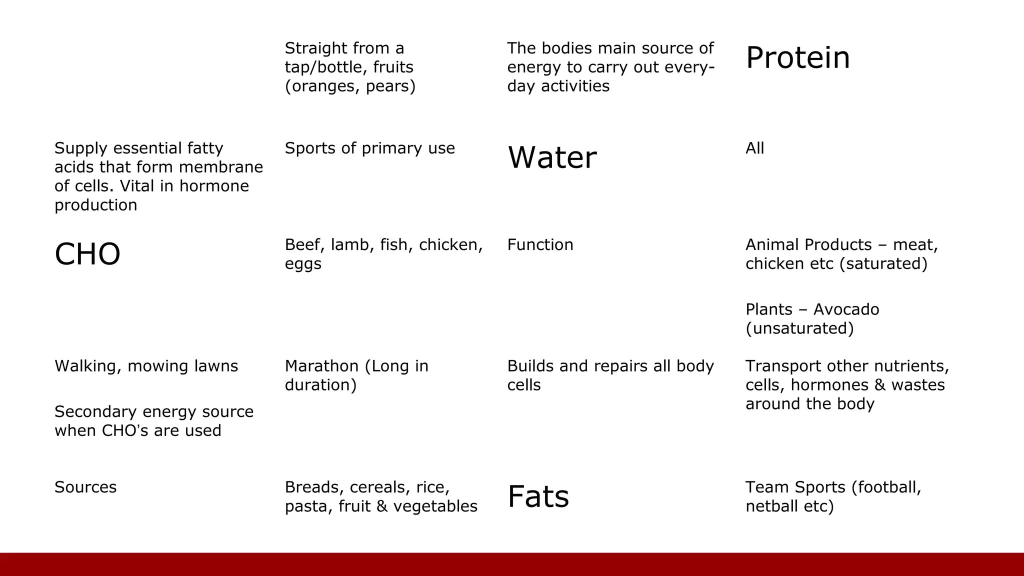 Sports nutrition year 10 | PPT