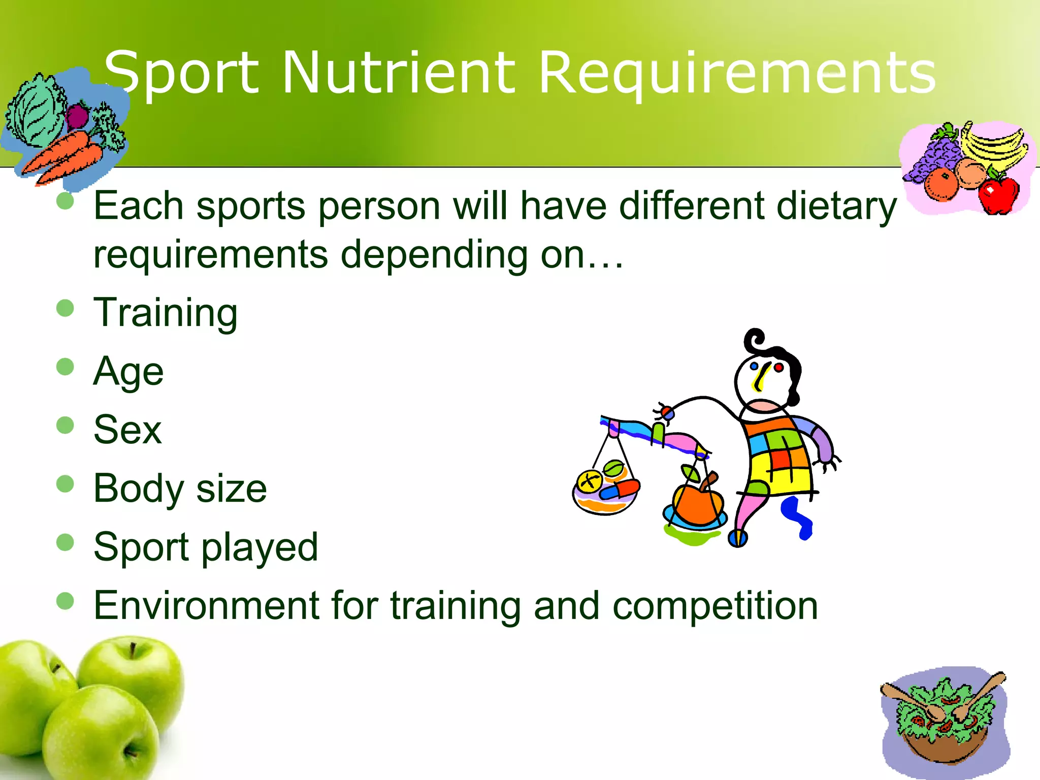 Sports nutrition | PPT