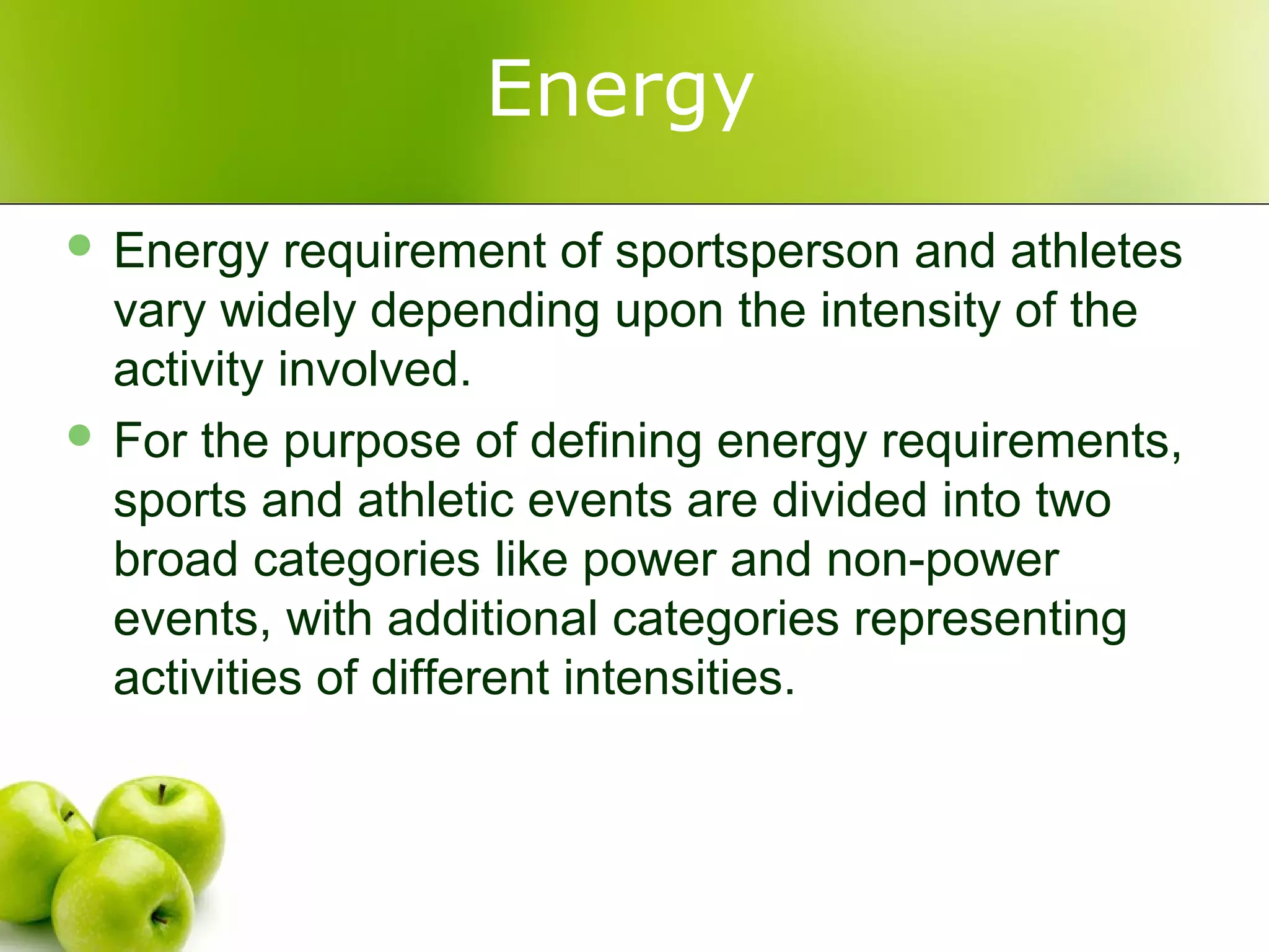 Sports nutrition | PPT