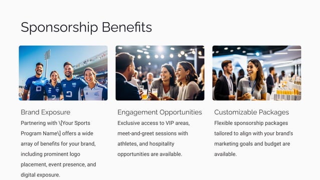 10 Slide Sports Program Pitch Deck Template | PPT