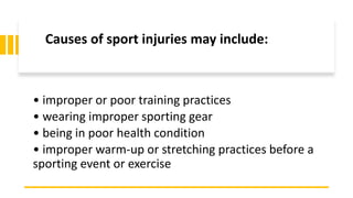 Sports-Related-Injuries-.pptxfrommapehgrade10 | PPTX | Death, Injury ...