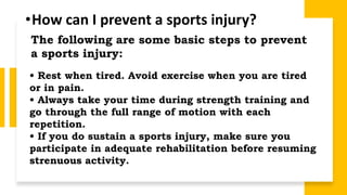 Sports-Related-Injuries-.pptxfrommapehgrade10 | PPTX | Death, Injury ...