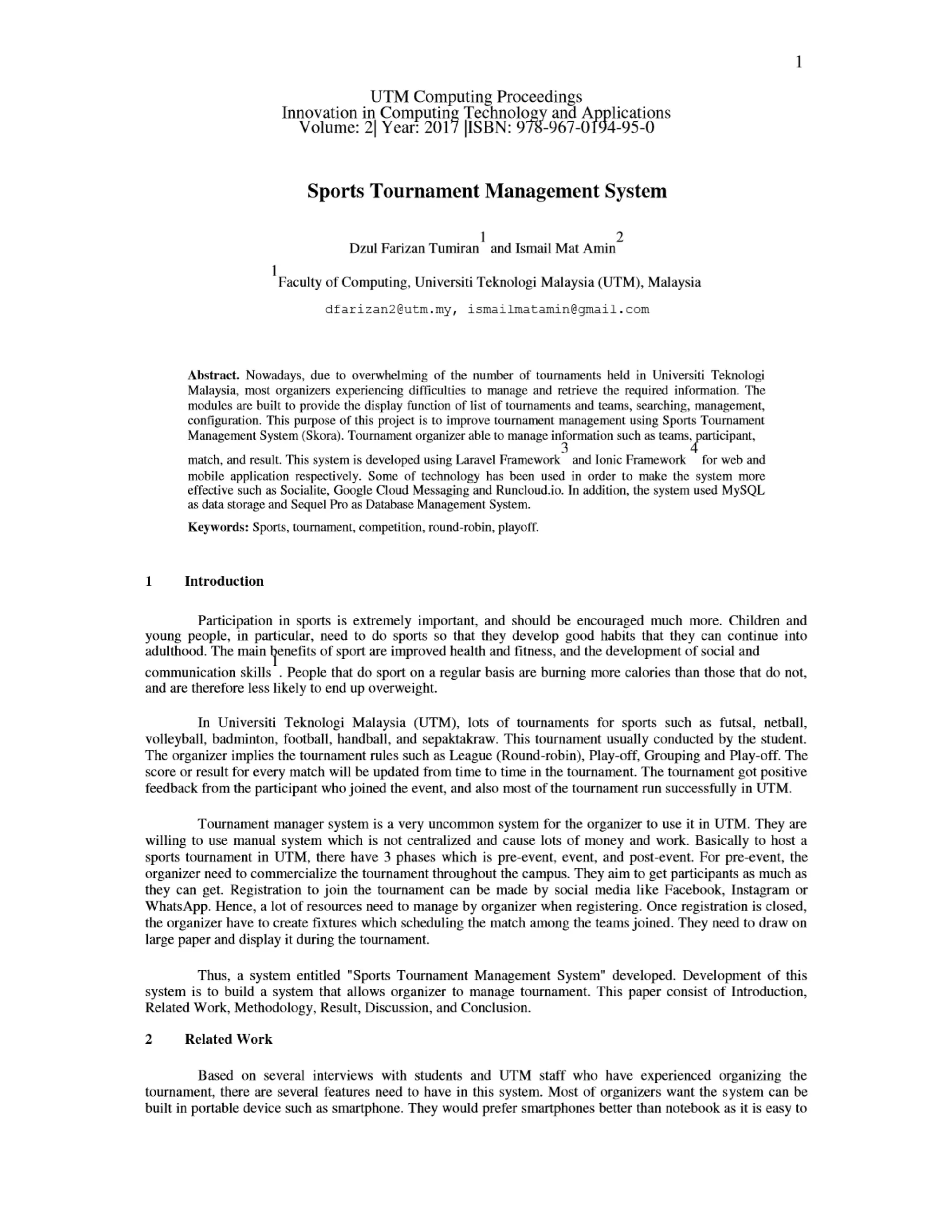 Sports tournament-management-system | PDF