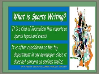 Sports writing | PPTX