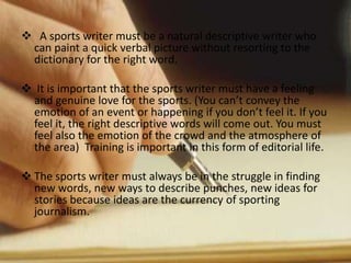 Sports writing | PPTX
