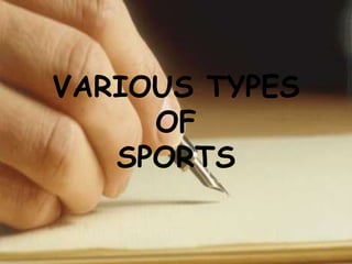 Sports writing | PPTX