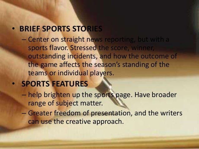 Sports writing