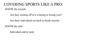 Sports-Writing-Power-Point-Day-1 - A Introduction | PPTX